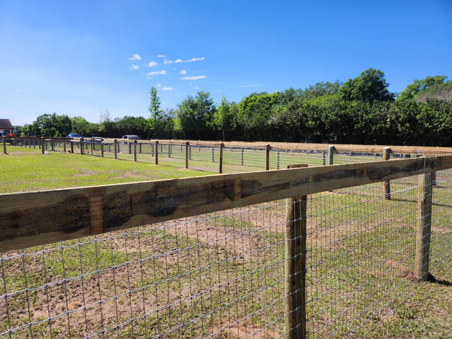 Summerfield two boards fence wood